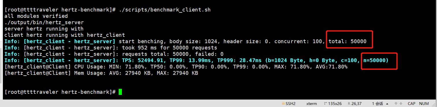 压测脚本设置请求量与实际client向server发送的请求量不符 · Issue #6 · cloudwego/hertz-benchmark · GitHub