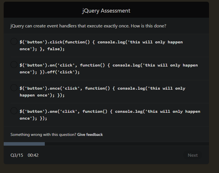 Some missing jquery questions · Issue #3169 · Ebazhanov/linkedin-skill-assessments-quizzes · GitHub