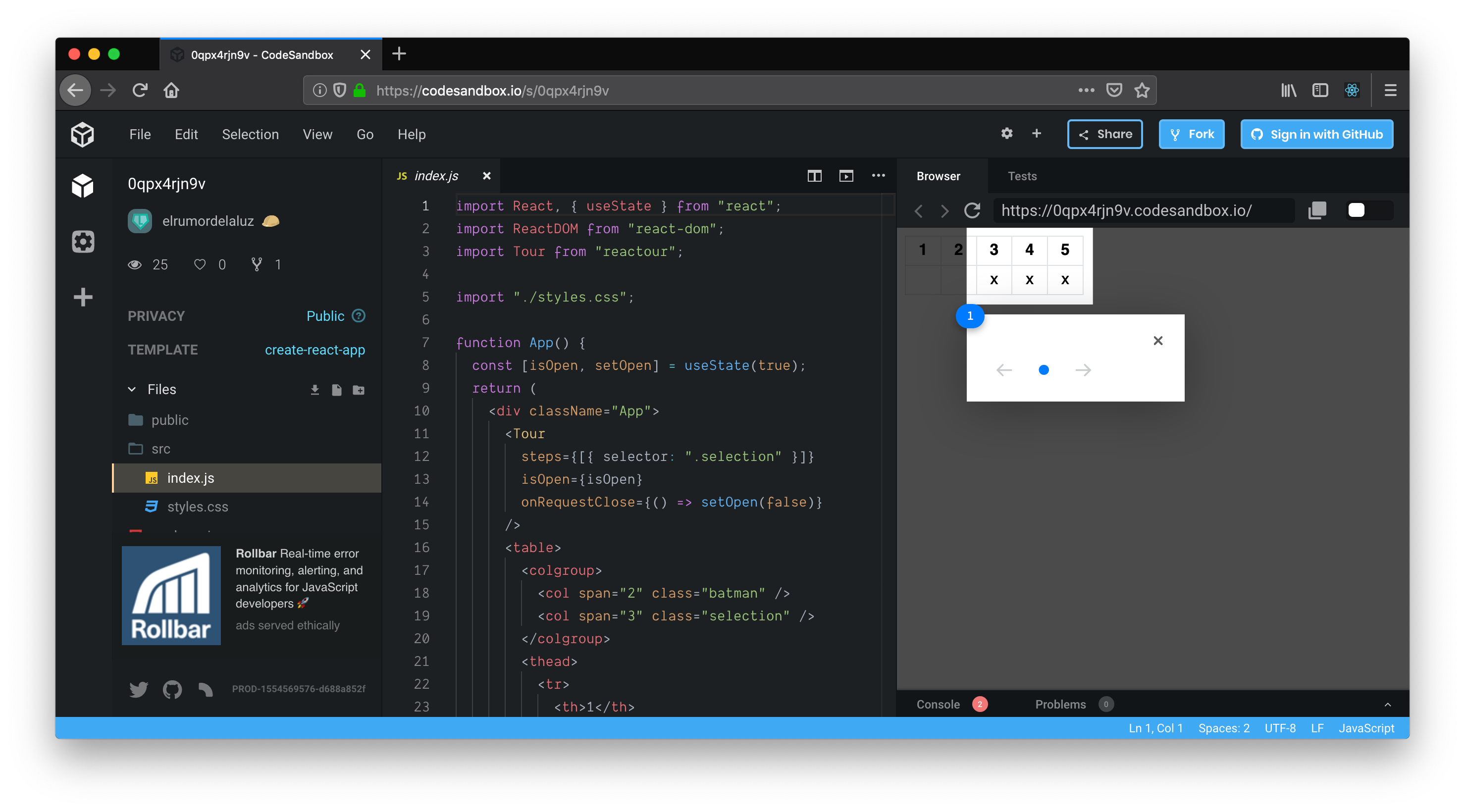 Selecting multiple elements · Issue #113 · elrumordelaluz/reactour · GitHub