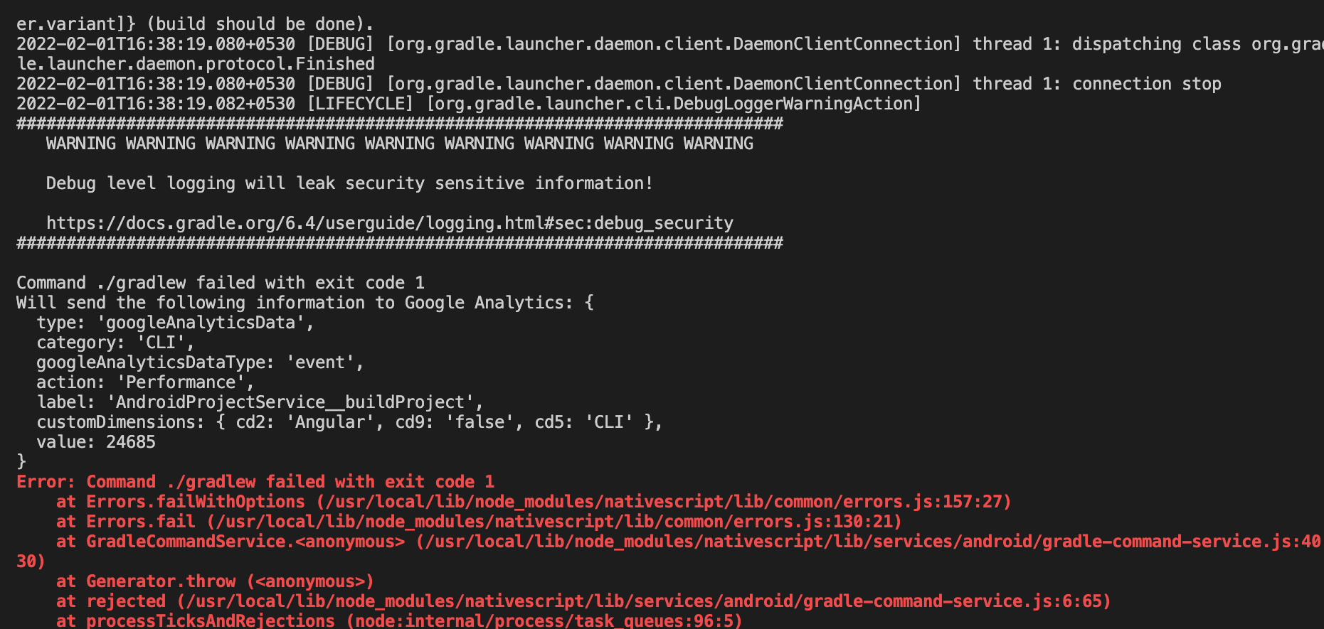 Build error- Error executing Static Binding Generator: File already exists. This may lead to ...