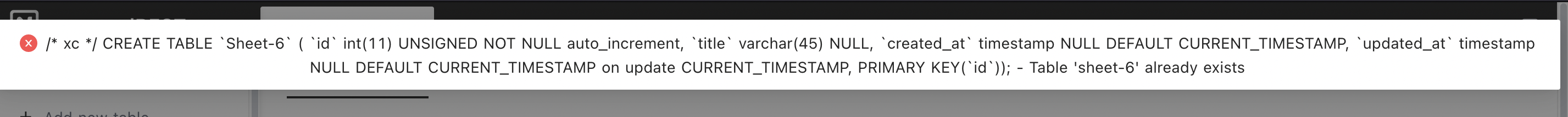 🐛 Bug: Error observed on deleting table · Issue #3971 · nocodb/nocodb · GitHub