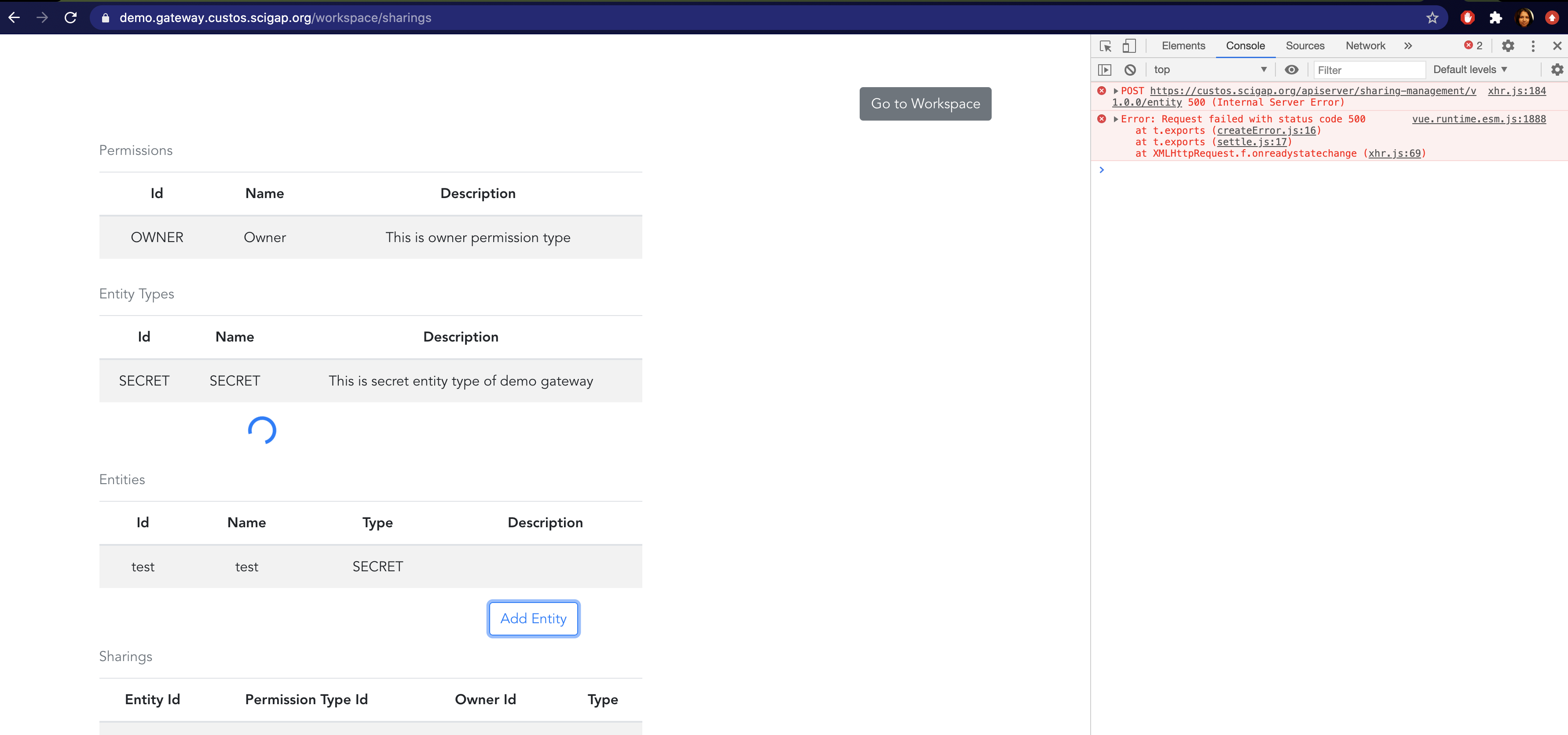 When creating the Entities in Sharing, user should not enter the ID. It should be system ...