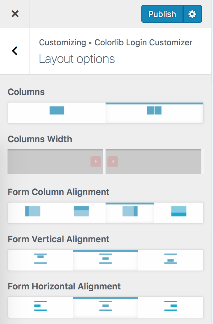 Add column width as template options · Issue #22 · ColorlibHQ/colorlib-login-customizer · GitHub