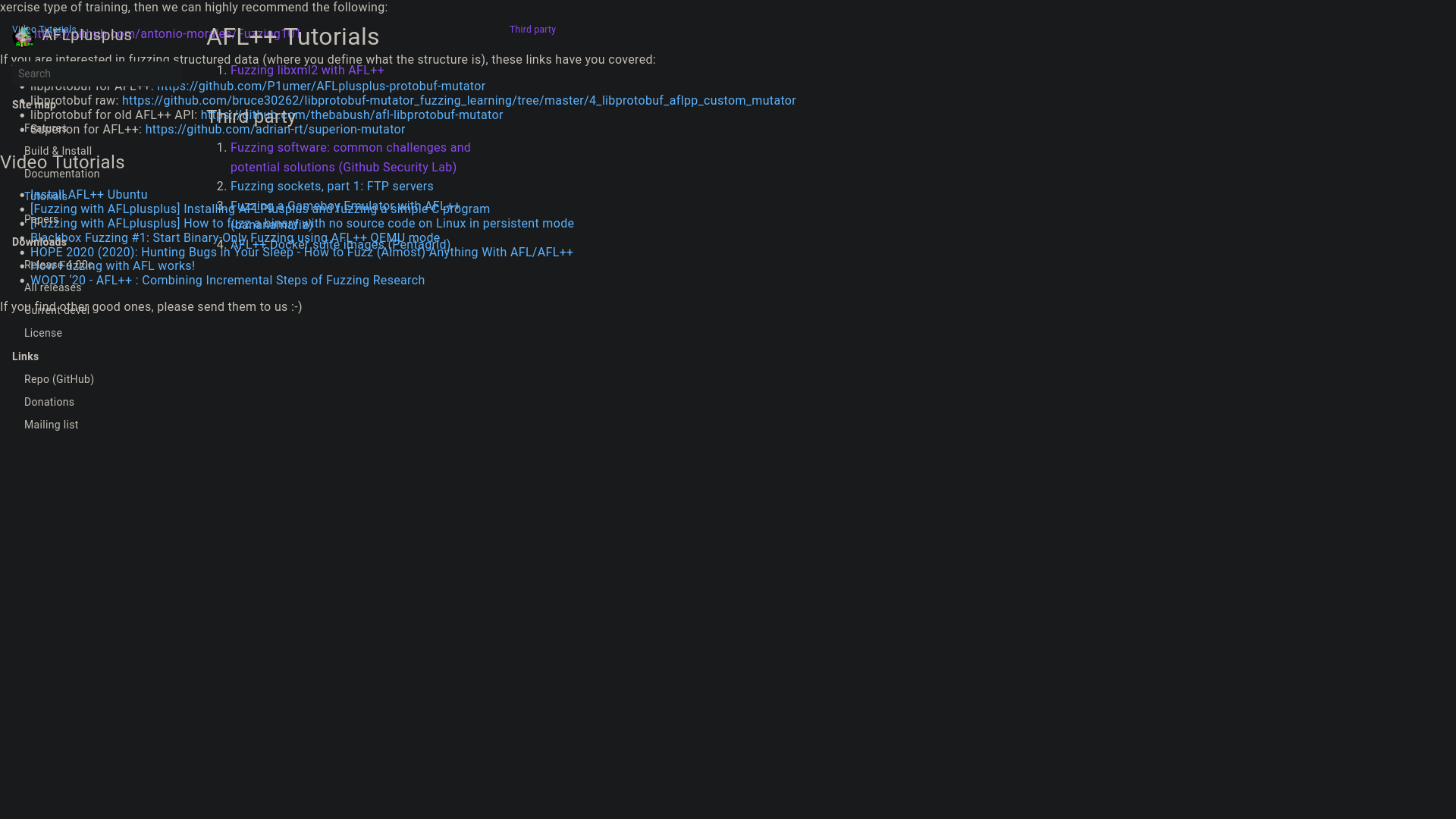 Issue With The Docs · Issue 1398 · Aflplusplus Aflplusplus · Github