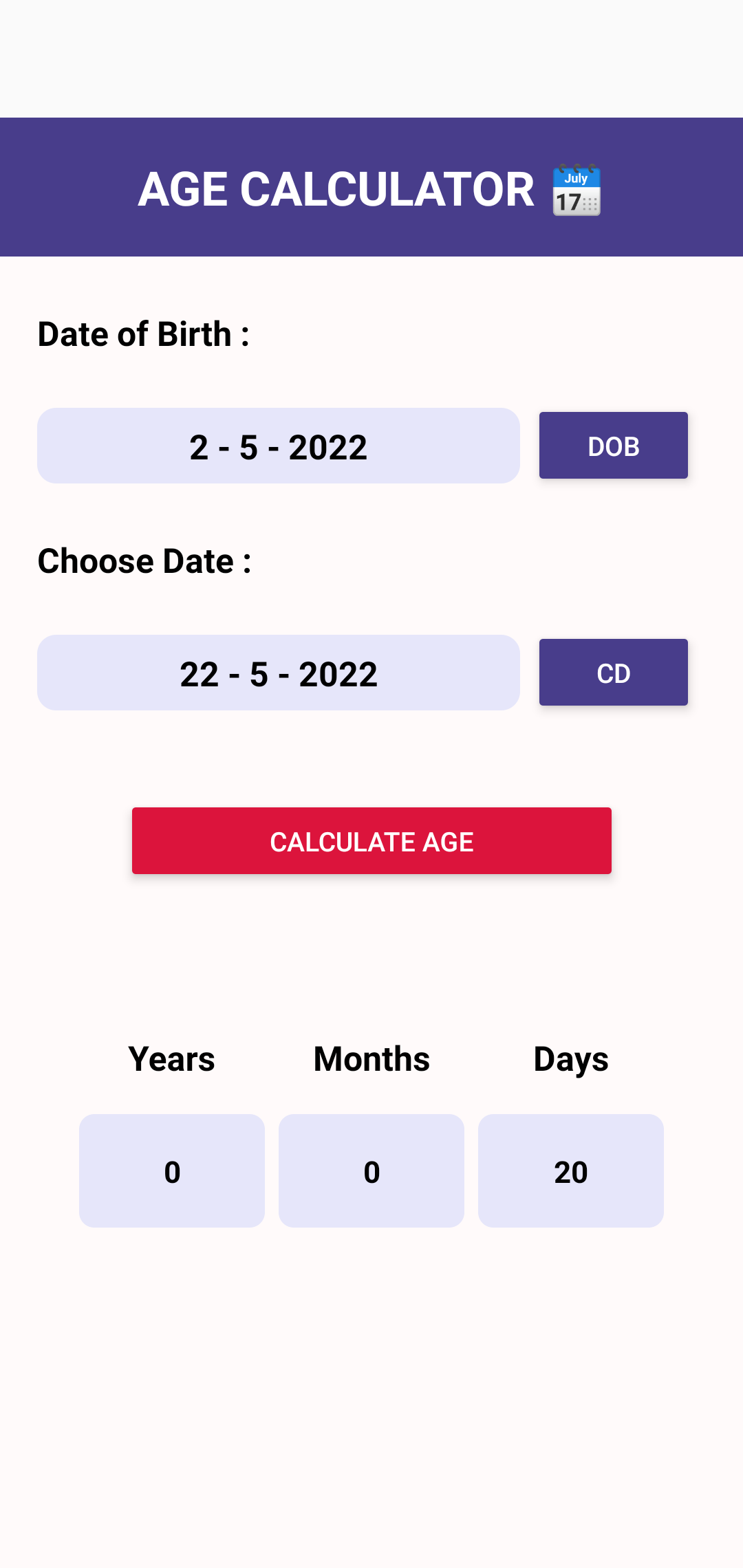 GitHub - Tejas-Jagtap/Age-Calculator