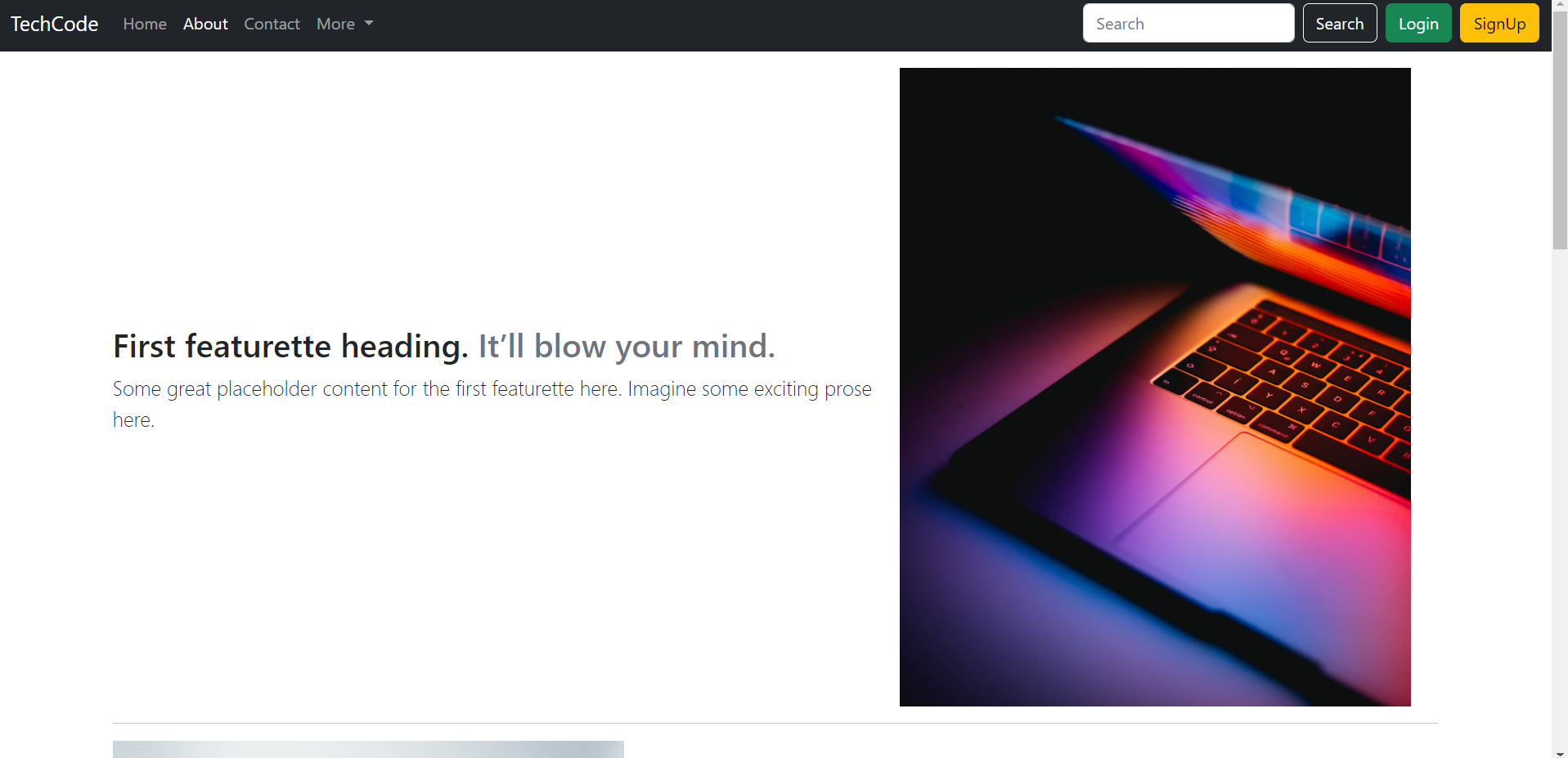 GitHub - Vivek16-ops/TechCode-Website: This is demo bussiness website ... It is partial function ...