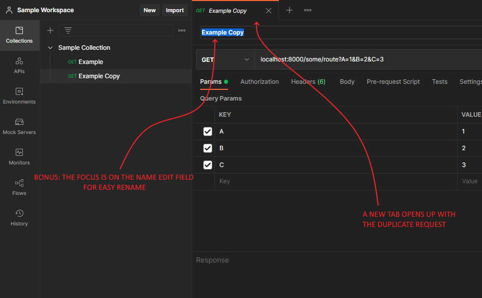 When duplicating request, open duplicate not original · Issue #10470 · postmanlabs/postman-app ...