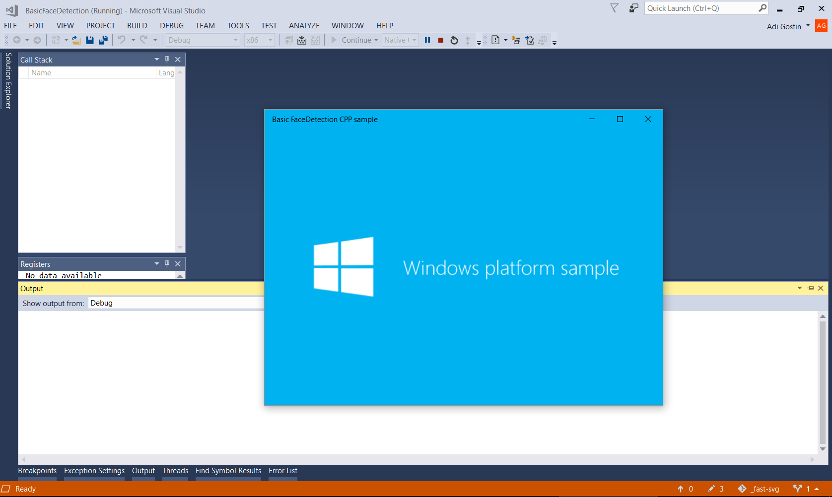 BasicFaceDetection sample builds but doesn't do anything on x86 · Issue #763 · microsoft/Windows ...