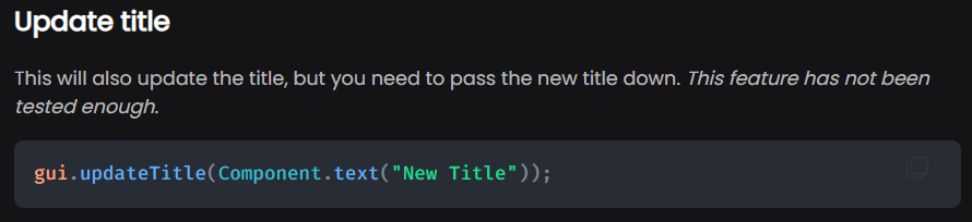 updateTitle accepts string only · Issue #97 · TriumphTeam/triumph-gui · GitHub