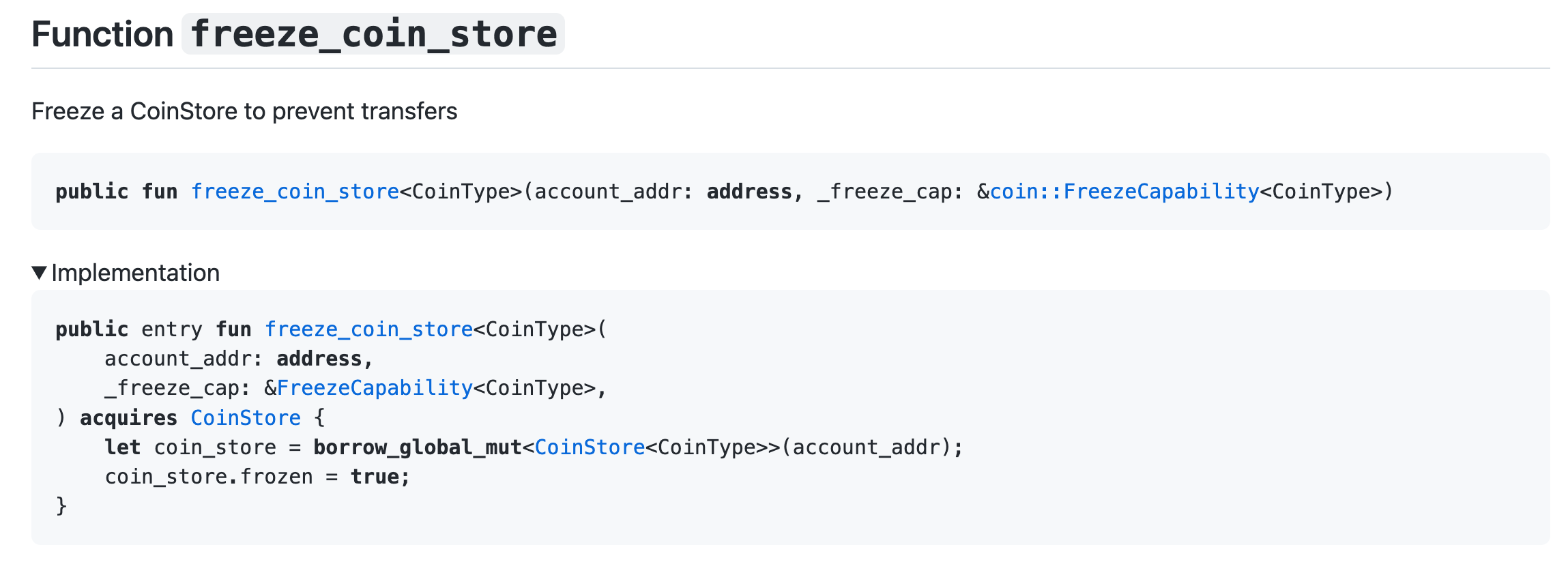 [Bug][Docgen] `entry` is not displayed in function headers · Issue #631 · move-language/move ...