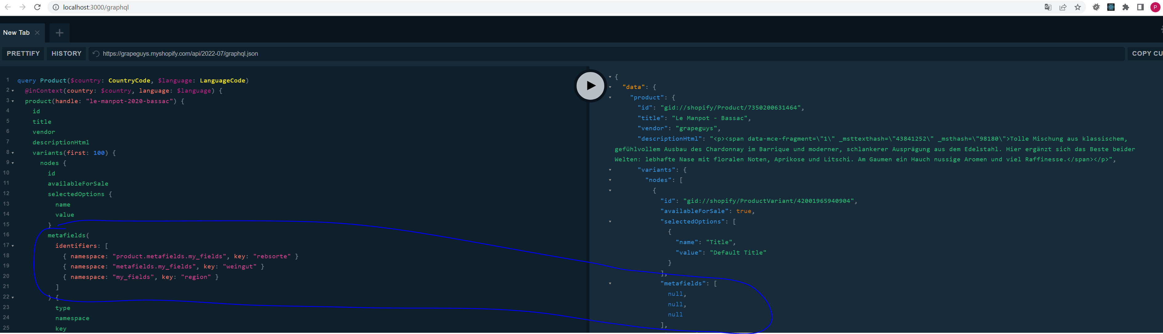 Storefront Api Fetch Metafields · Shopify Hydrogen V1 · Discussion 2062 · Github 6401