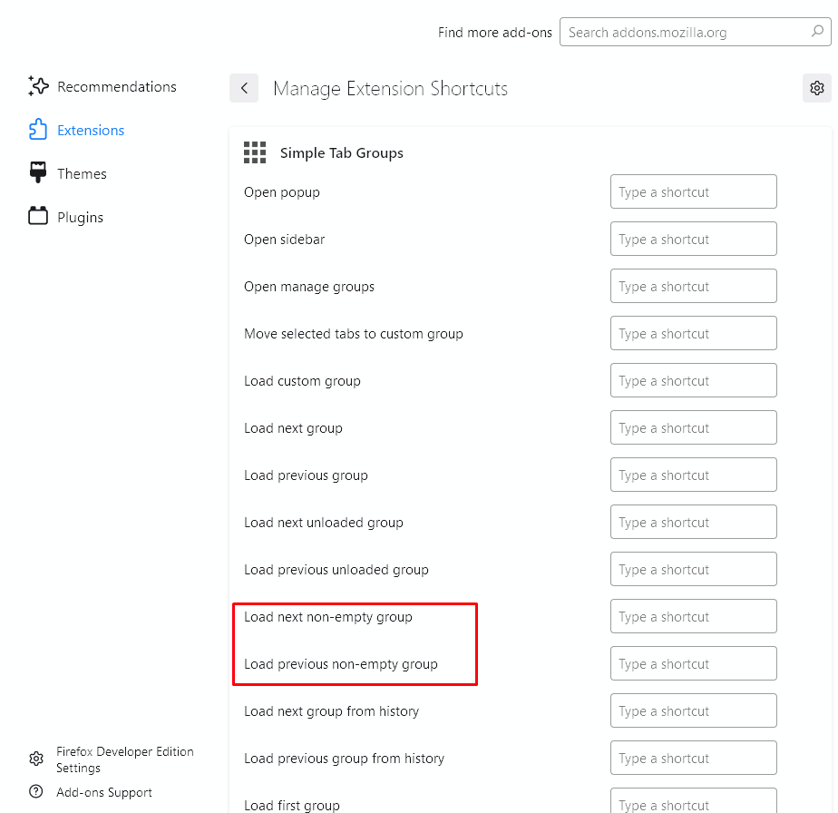 Option to cycle through non-empty tab groups only · Issue #879 · Drive4ik/simple-tab-groups · GitHub