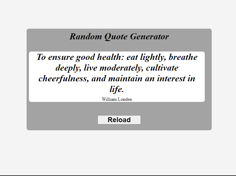 GitHub - horatioDev/random_quote_generator