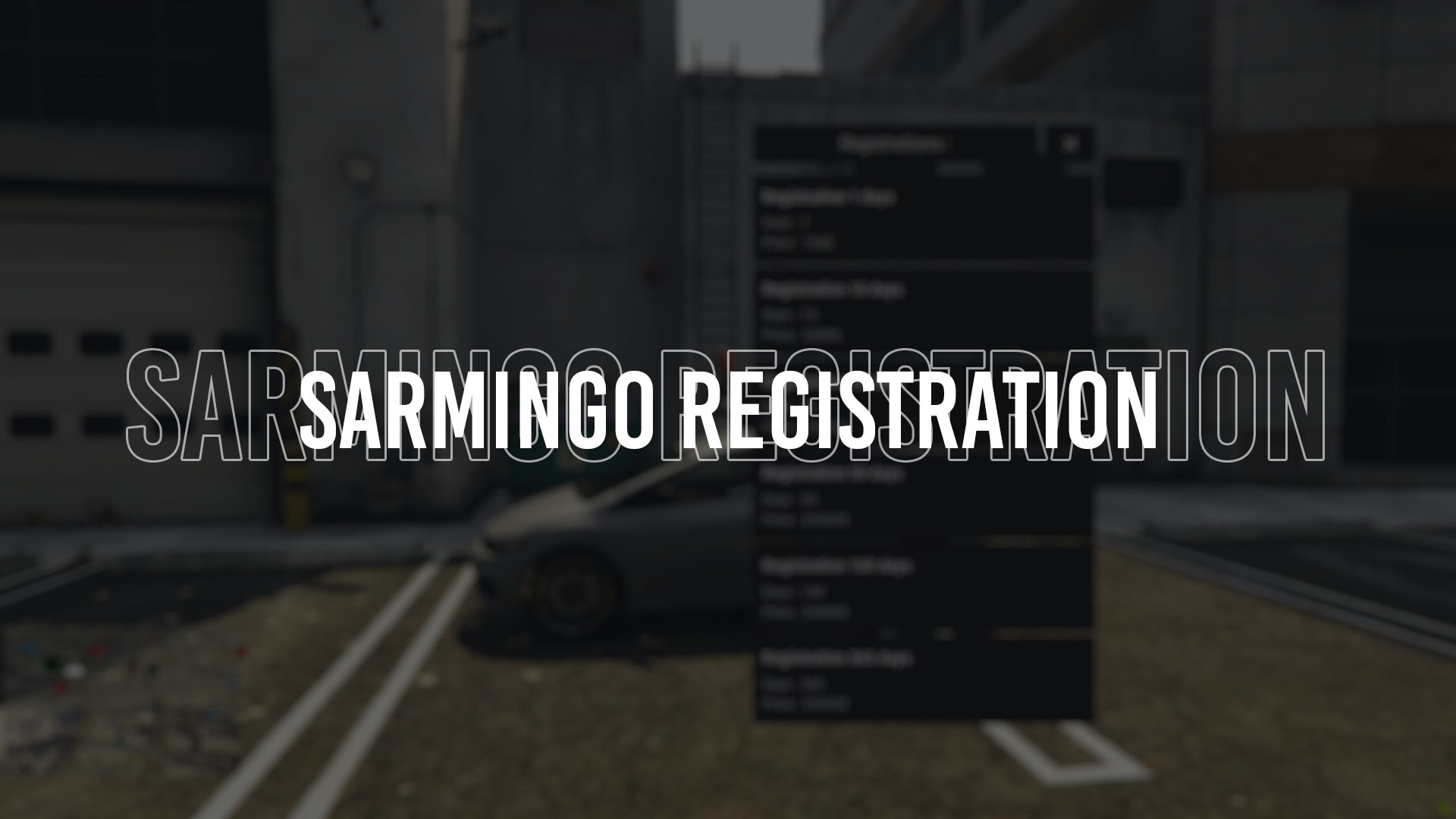 GitHub - Sarmingo/sarmingo-registrationsystem: Registration System that works with ox lib, ox ...