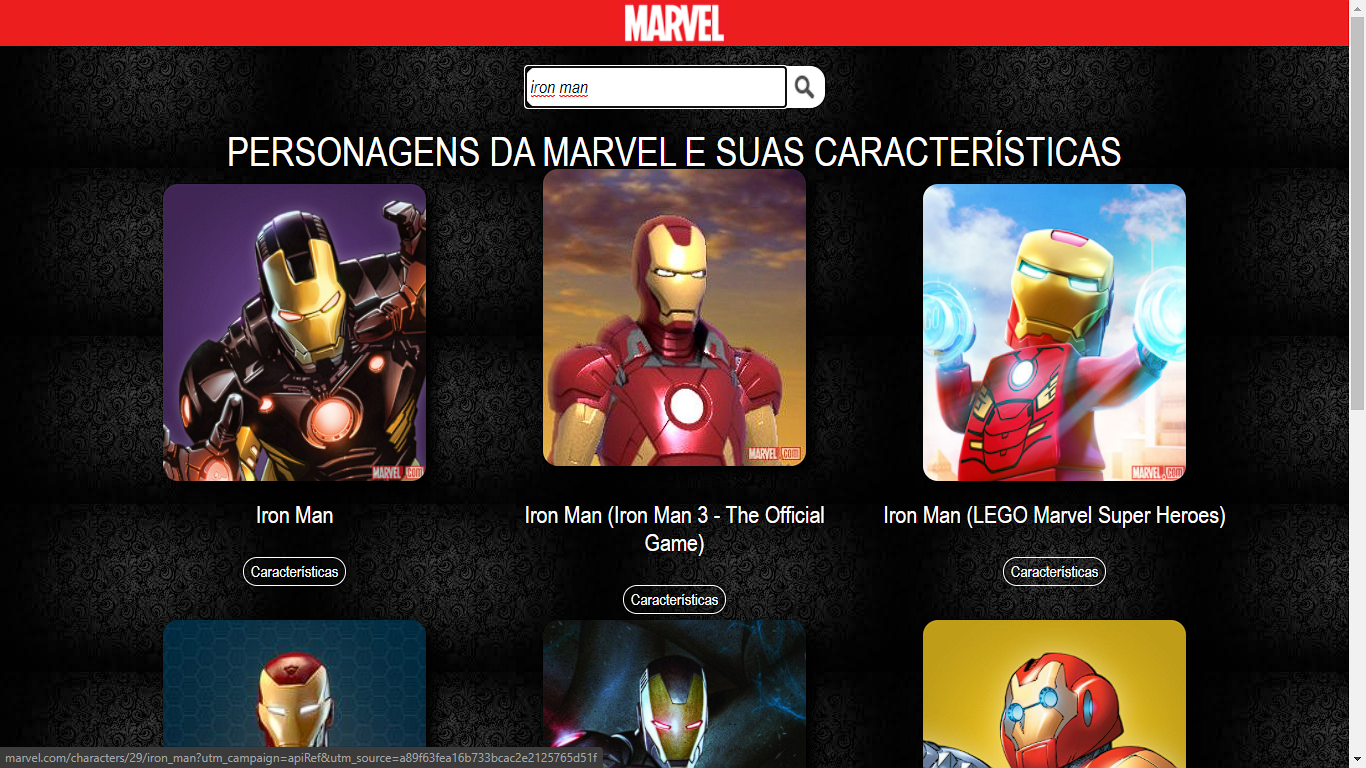 GitHub - JordanElizeu/Consumindo-API-Marvel