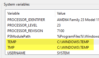 [BUG] unable to create temporary path please check system variables and ...
