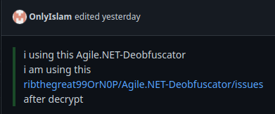 Issue #8 · NotPrab/.NET-Deobfuscator · GitHub