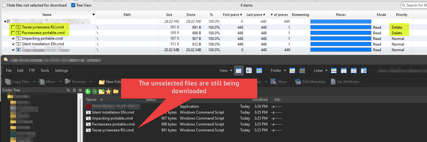 Unselected files are still being downloaded · Issue #2861 · BiglySoftware/BiglyBT · GitHub