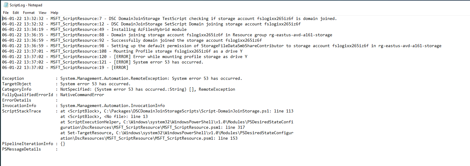 Fslogix File Share Setting Ntfs Permission Fails · Issue 112 · Azure