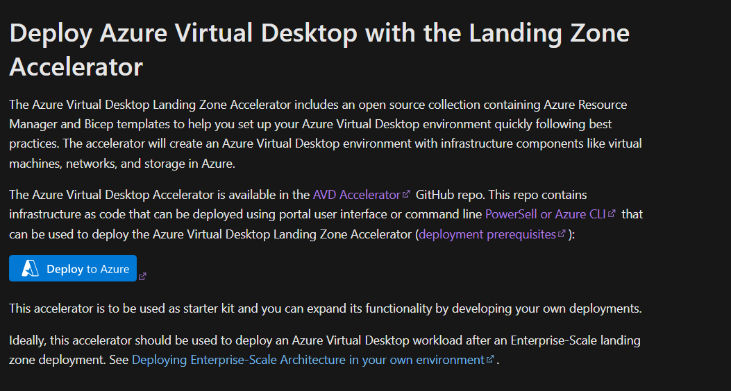 Update main landing page doc · Issue #117 · Azure/avdaccelerator · GitHub