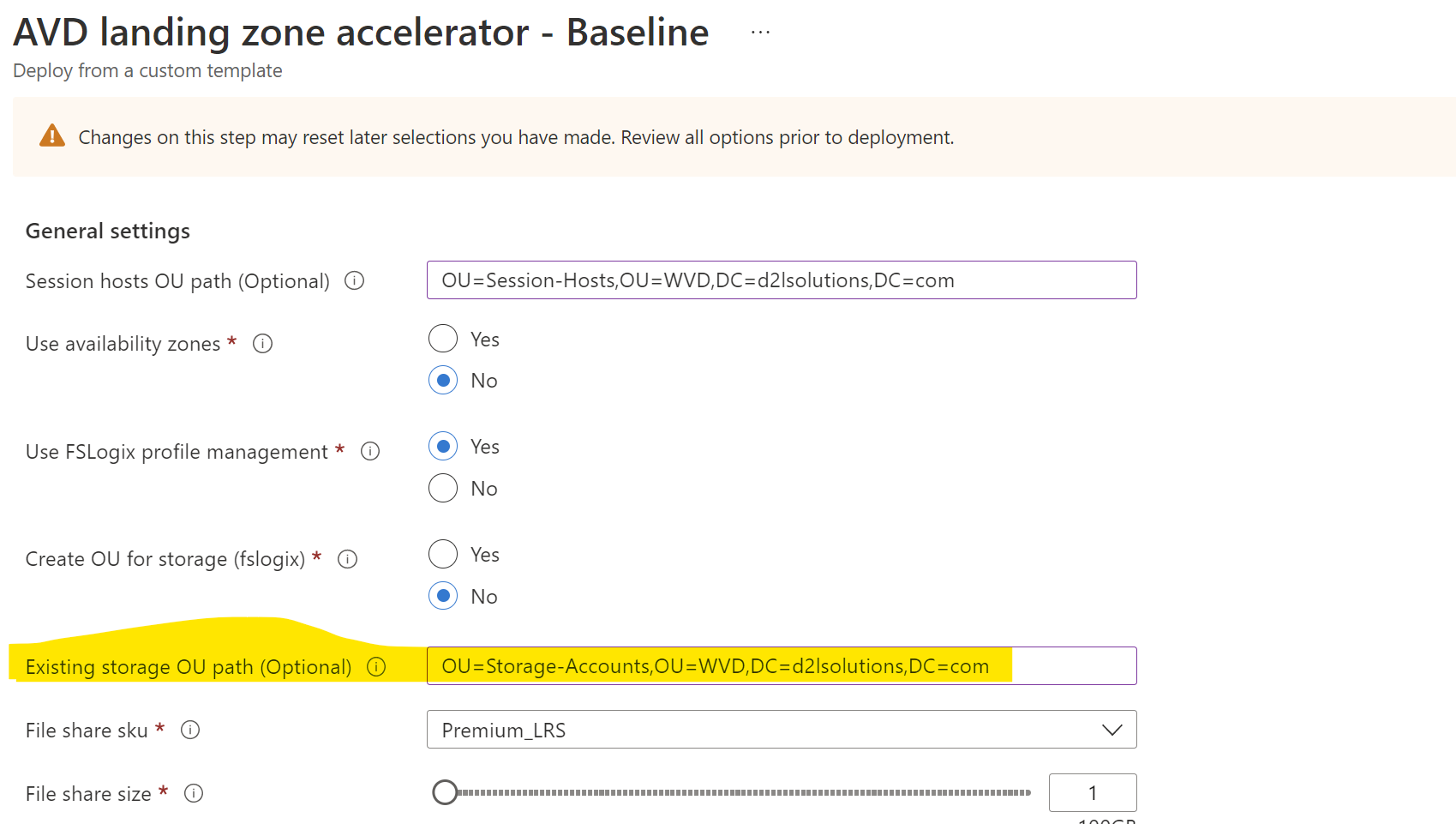 LZ portal-driven deployment is touchy about some fields · Issue #164 · Azure/avdaccelerator · GitHub