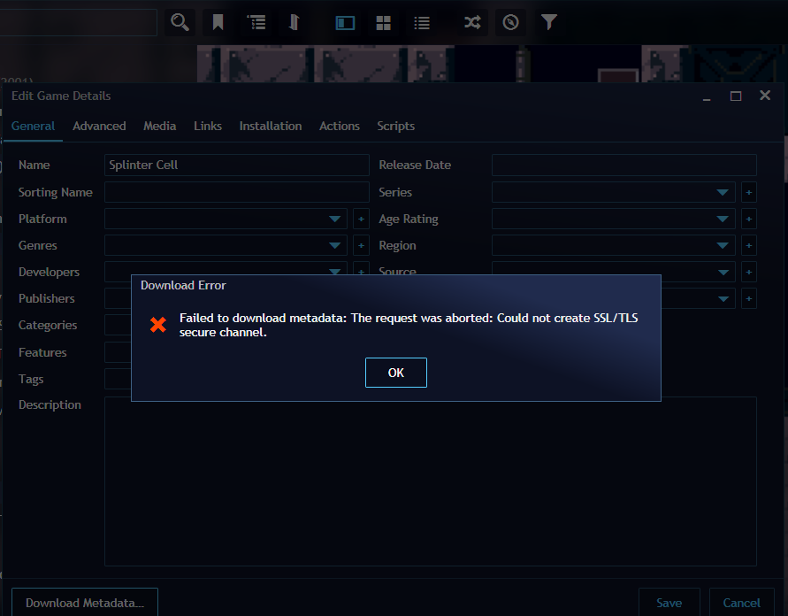 IGDB plugin failing under Windows 7 due to SSL/TLS error · Issue #290 · JosefNemec ...