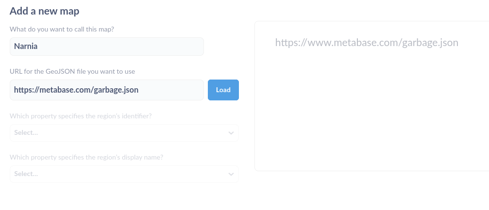 Adding custom maps should provide better error handling · Issue #14635 · metabase/metabase · GitHub