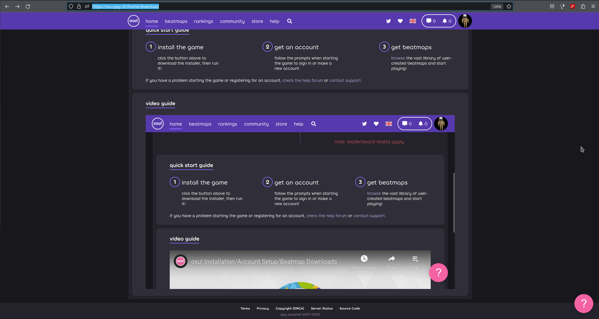 Page embedding itself · Issue #9907 · ppy/osu-web · GitHub