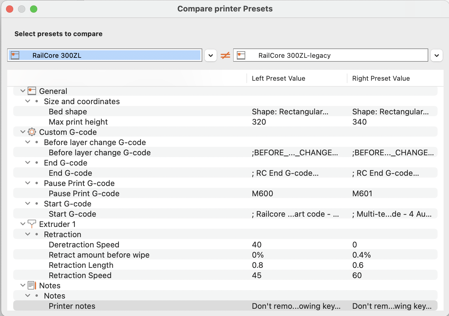 Compare presets window titles inaccurate - 2.4.0-alpha1 · Issue #6903 · prusa3d/PrusaSlicer · GitHub