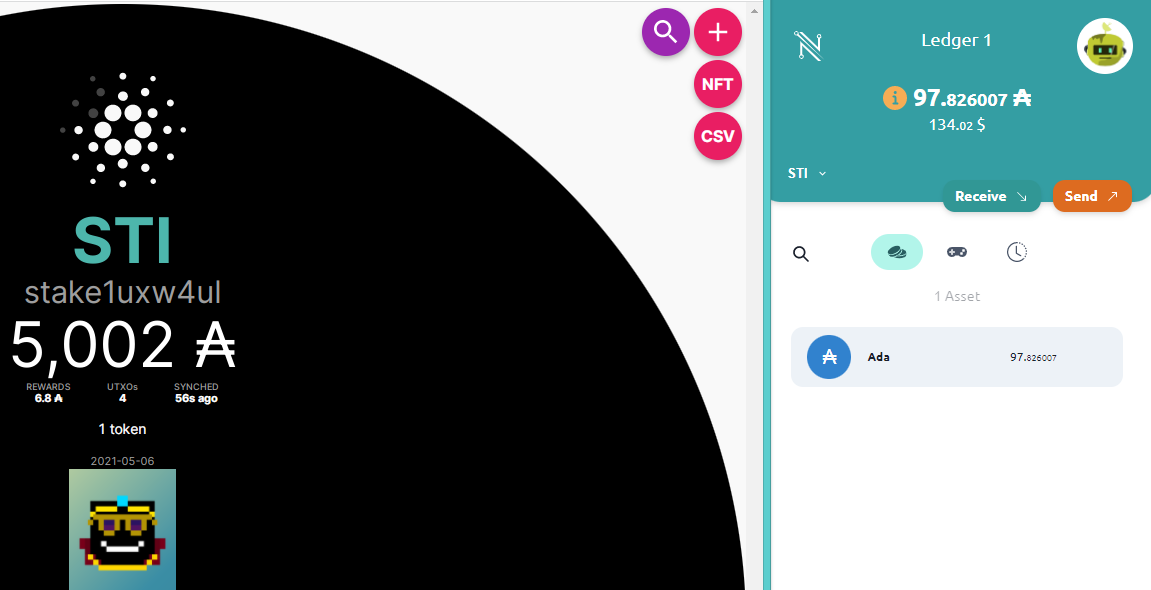 Compatibility hint - impossible to transfer complete balance to your Nami Wallet receive address ...