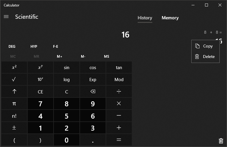 Copy values directly from history to clipboard using right-click ...