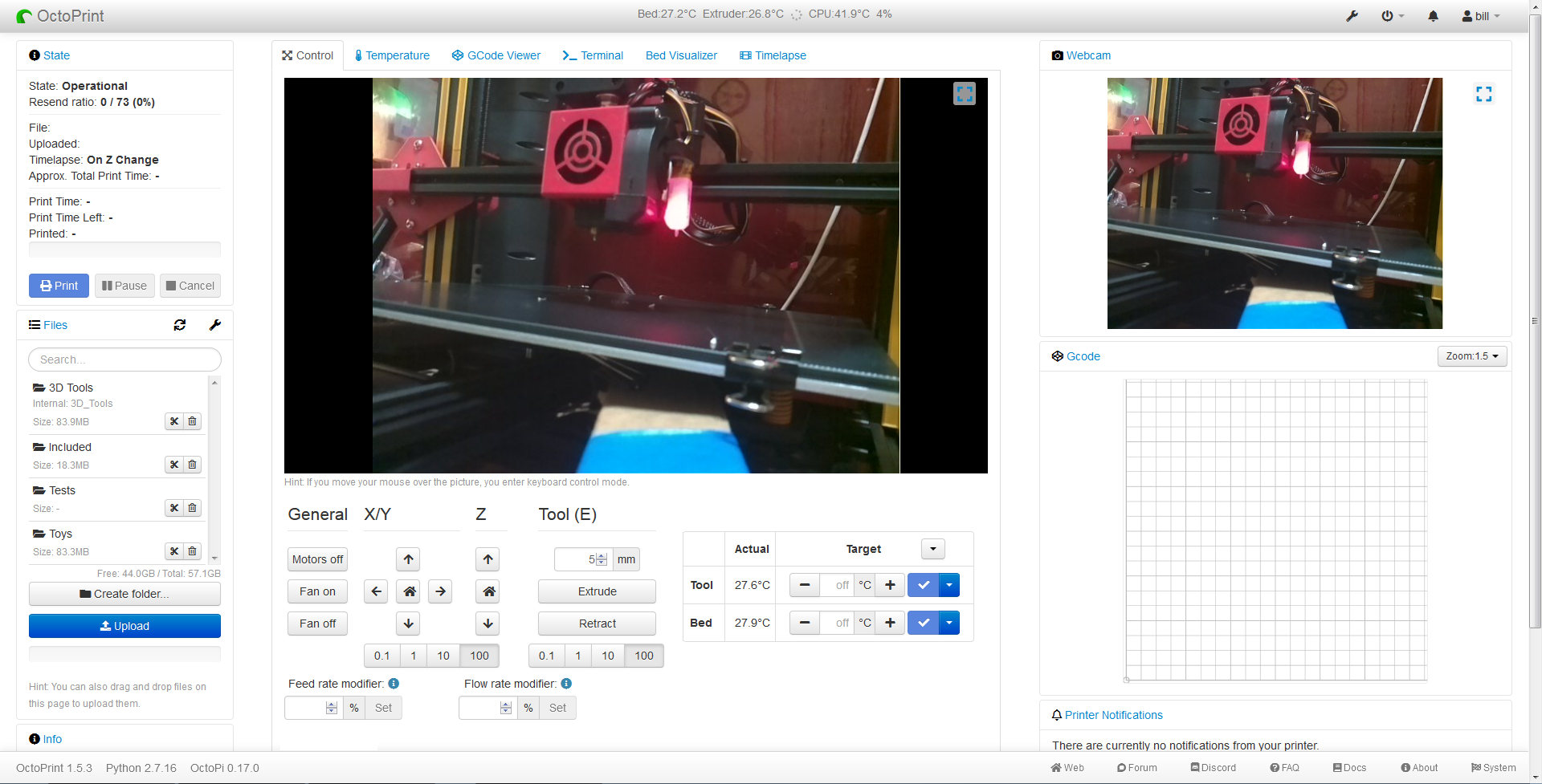 Combine Controls (X, Y, Z, E) with Temp Controls · Issue #102 · LazeMSS ...