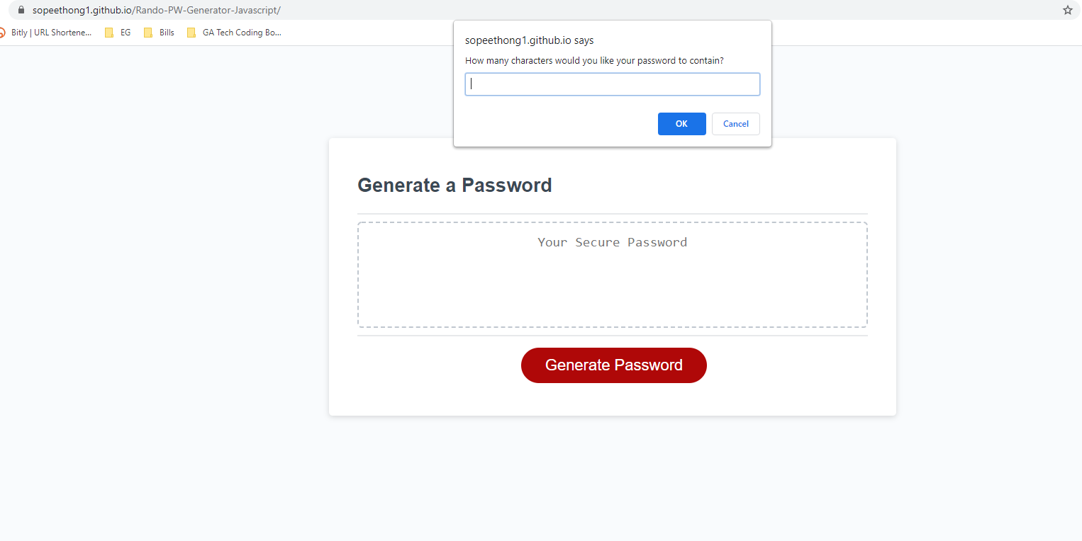 GitHub - sopeethong1/Rando-PW-Generator-Javascript: Modifying starter code to create app that ...