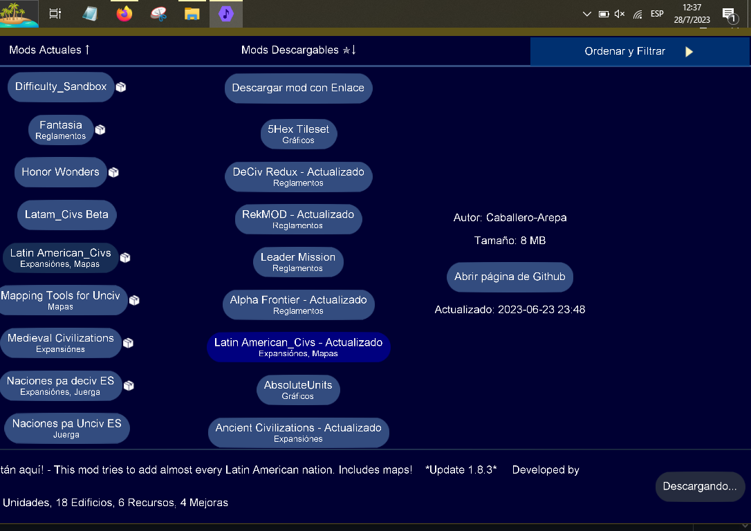 Is it just me, or mod previews aren't working on PC? · Issue #9854 · yairm210/Unciv · GitHub