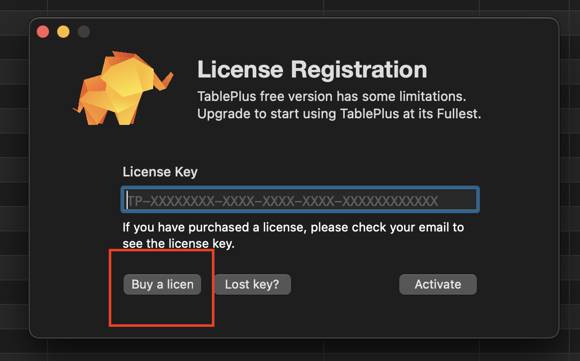 [BUG] - Buy license is cutoff as Buy licen · Issue #2281 · TablePlus/TablePlus · GitHub