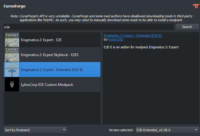 Unable to detect modpacks, and zip import · Issue #676 · PolyMC/PolyMC · GitHub