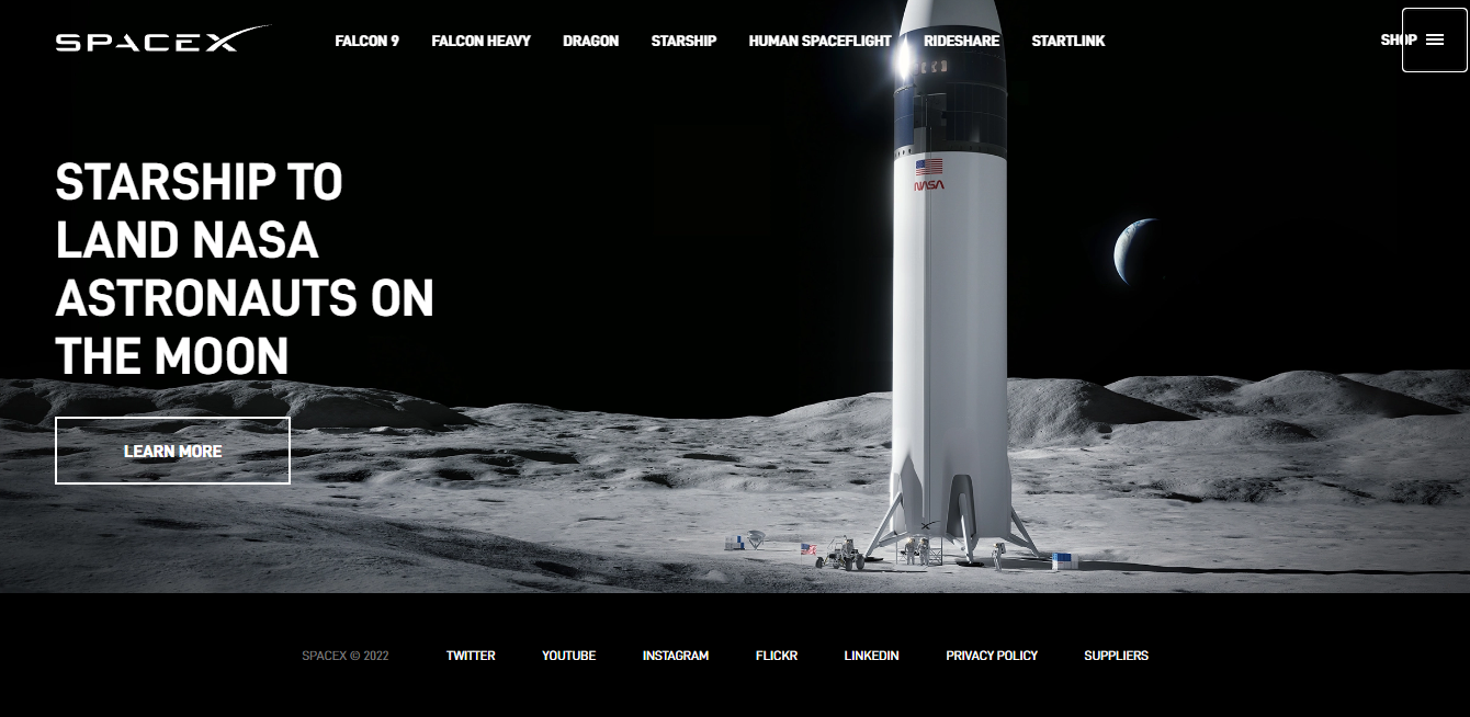 GitHub - EmilianoQuiroz/SpaceX-Clone: Clon del frontend de la pagina web de spaceX