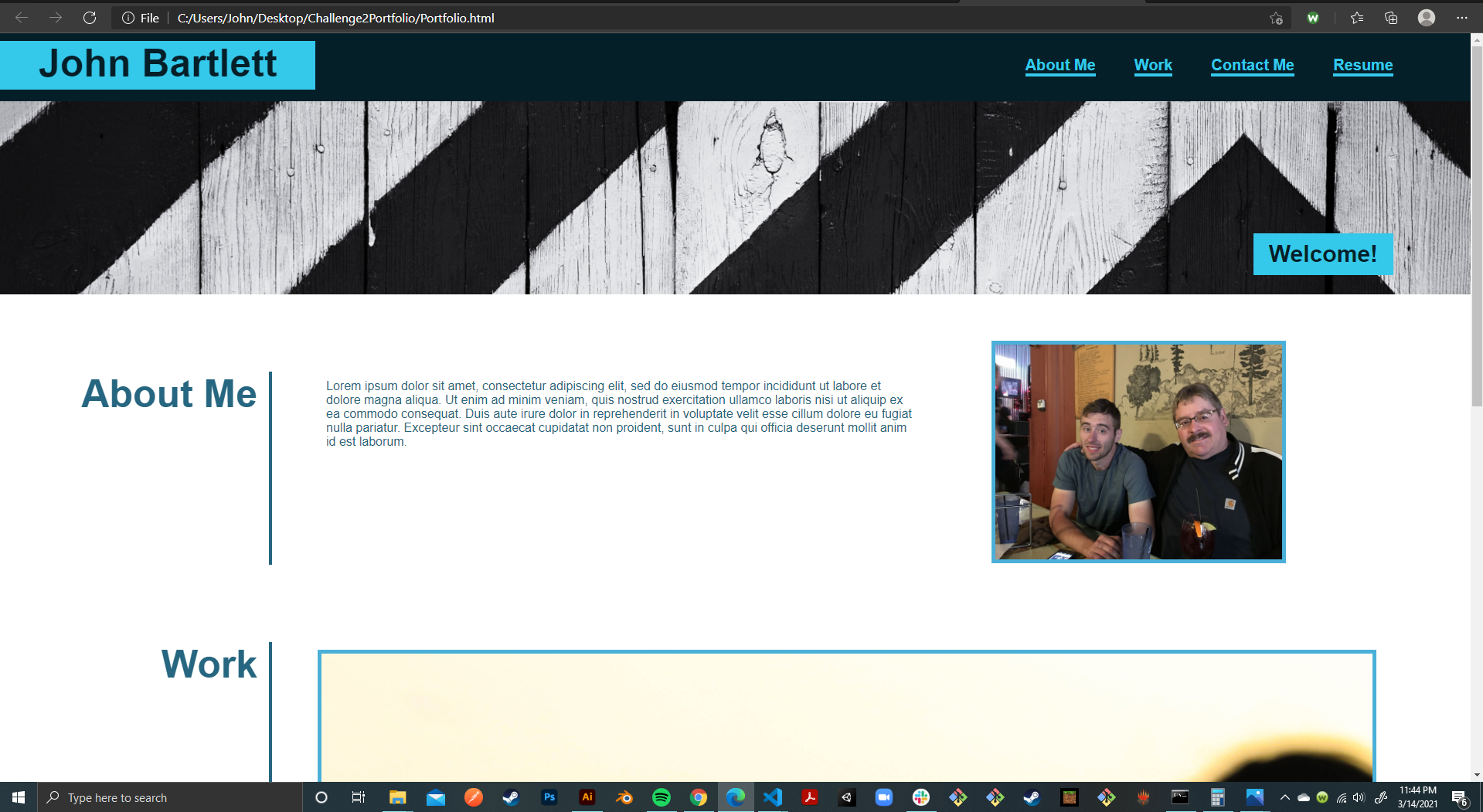 GitHub - Jbartlettdesign/Challenge2Portfolio: Module2Challenge