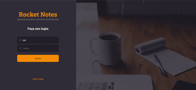 GitHub - jeadamek/rocketNotes_frontend: :pencil: Web Application to ...