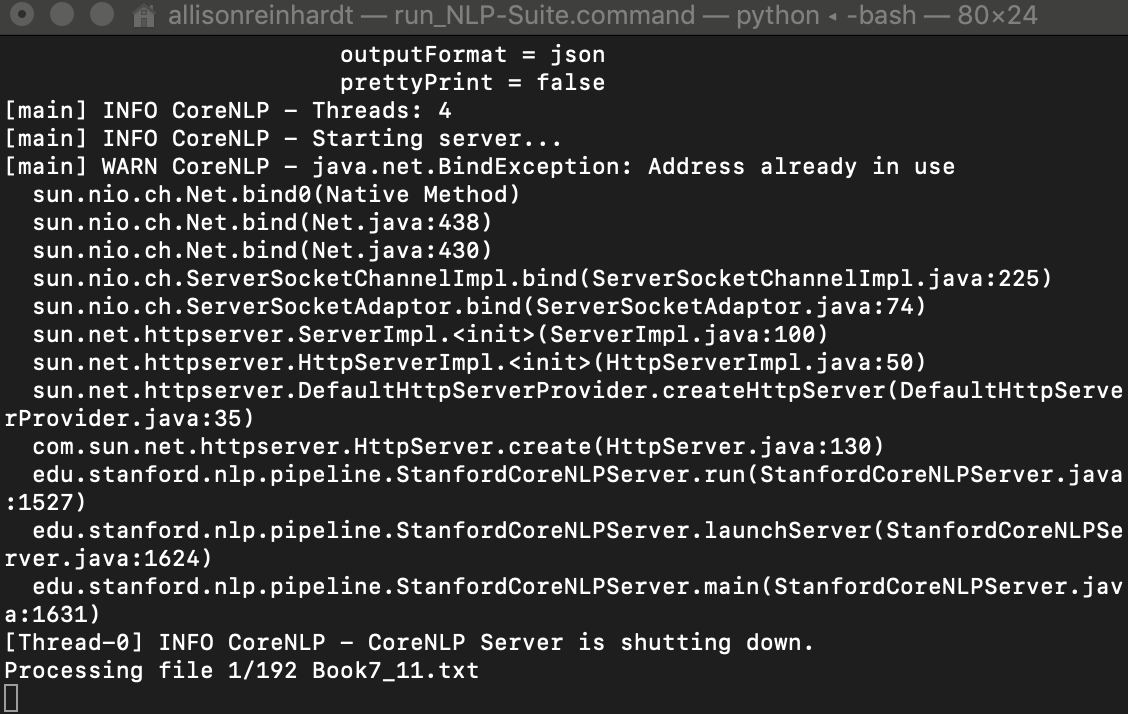 [BUG]: Stanford CoreNLP still not working after ensuring correct Java version · Issue #382 · NLP ...