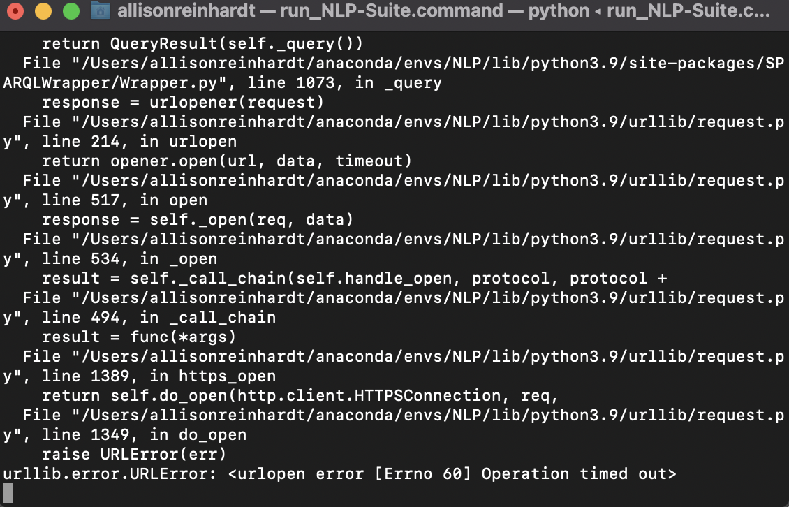 [BUG]: YAGO error · Issue #491 · NLP-Suite/NLP-Suite · GitHub