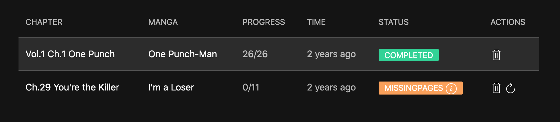 [Feature Request] Add colours to Status on Download Manager in Dark Mode · Issue #70 · getmango ...