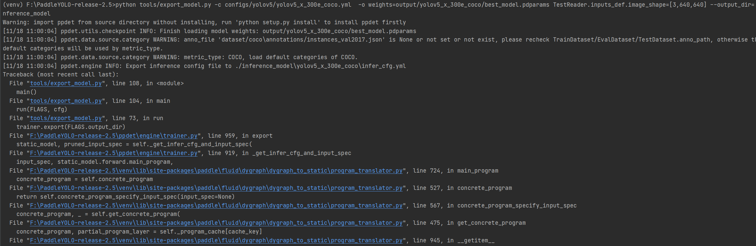 yolov5模型导出 · Issue #57 · PaddlePaddle/PaddleYOLO · GitHub