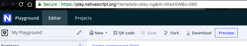 Keep loosing edited files and updates created in play.nativescript.org ...