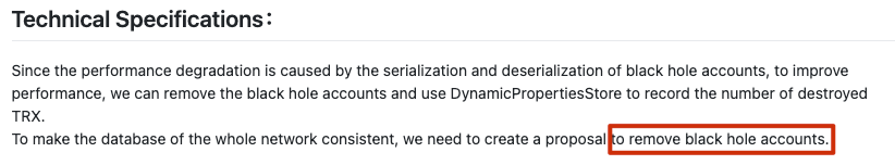 Proposal: Optimize the black hole accounts to increase the execution speed of transactions ...