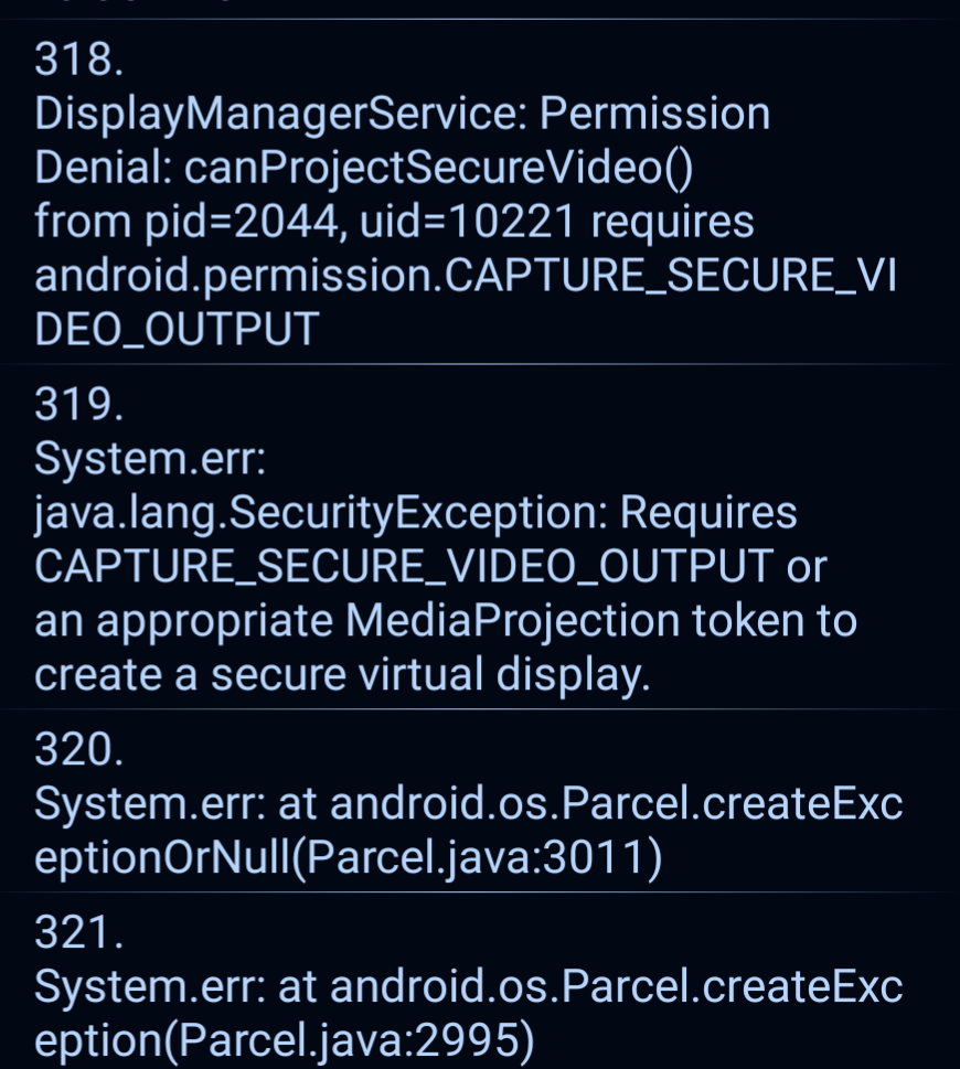 [Bug] "Allow screen recording from protected content" breaks screen recording on Android 13 ...