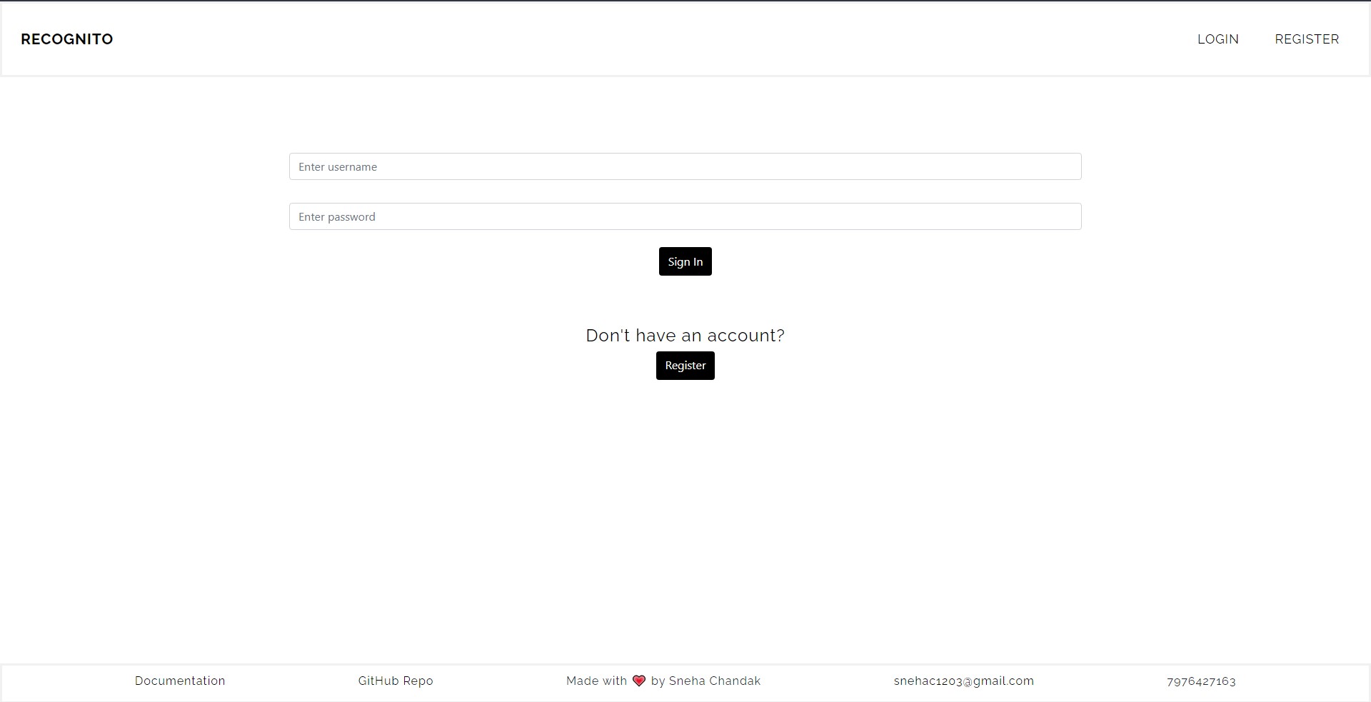 GitHub - Sneha1203/RECOGNITO