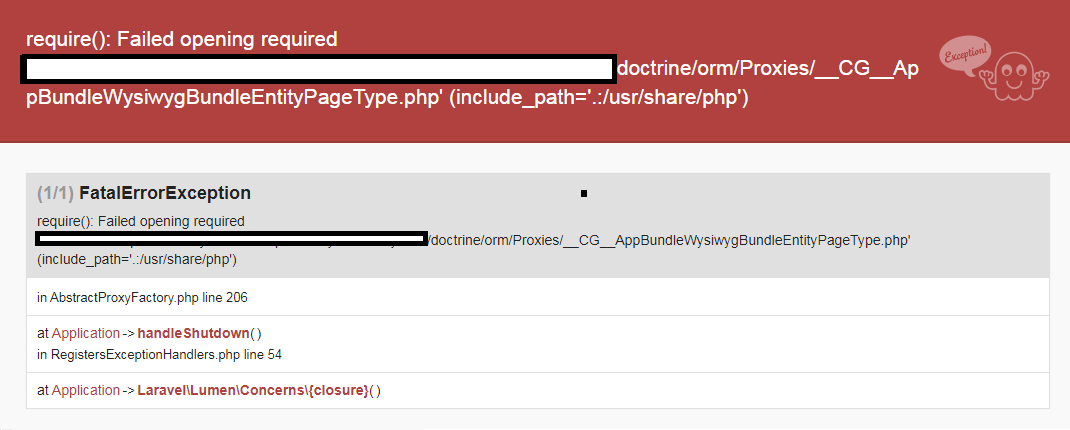 Bugs: AbstractProxy::getProxyDefintion AUTOGENERATE_NEVER · Issue #885 · doctrine/common · GitHub