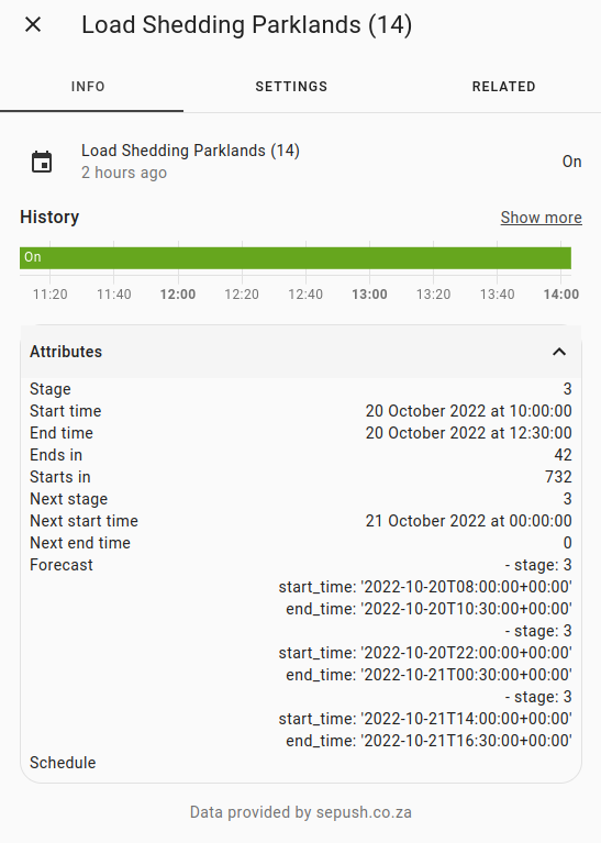 Eskom SePush API - Feedback · Issue #28 · wernerhp/ha.integration.load_shedding · GitHub