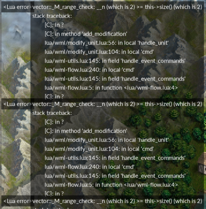 modify_unit recall_cost vector::_M_range_check · Issue #7159 · wesnoth/wesnoth · GitHub